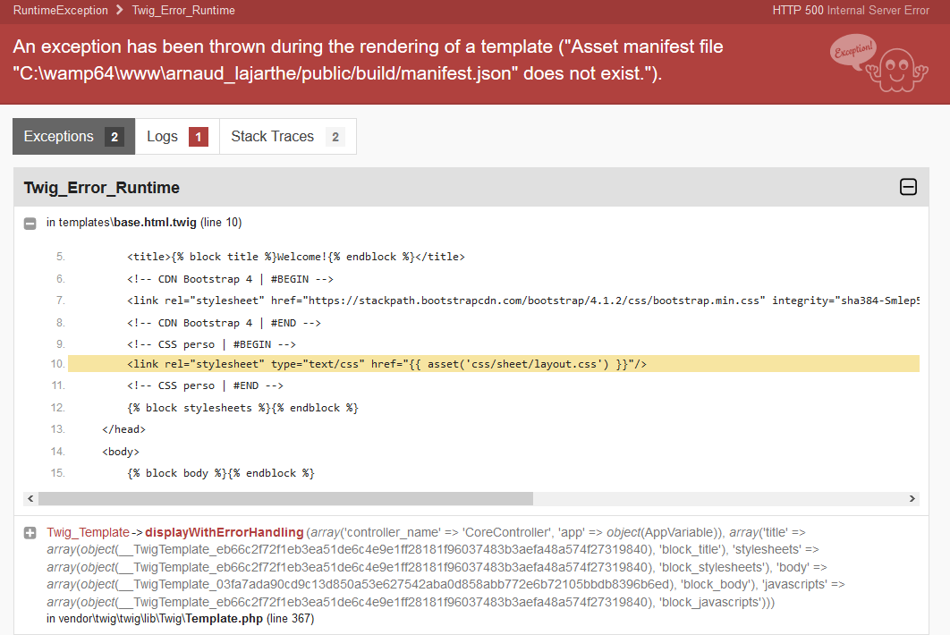 [résolu] [symfony 4 1] Asset Et Css Par Binary Lost Page 1